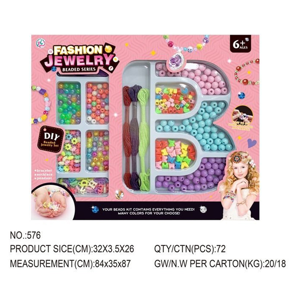 Creative DIY Bead Jewelry Making Kit for Girls