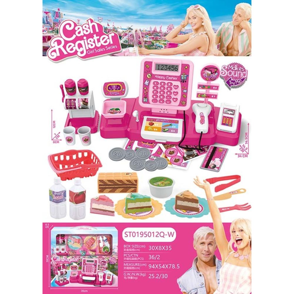 Cash Register Girl Sales Series Playset With Sound