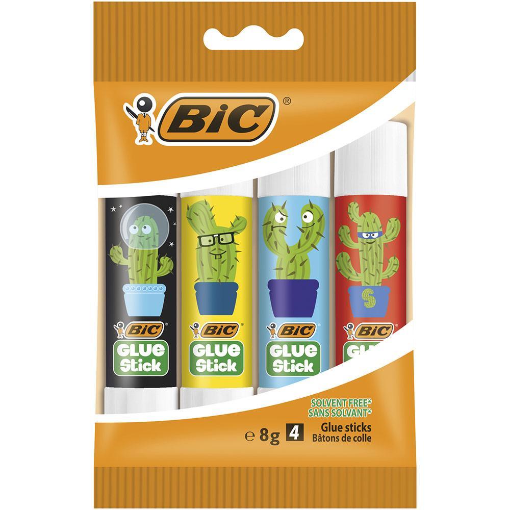 (NET) 4 Bic Evolution Glue Sticks 8g / 4 Pieces
