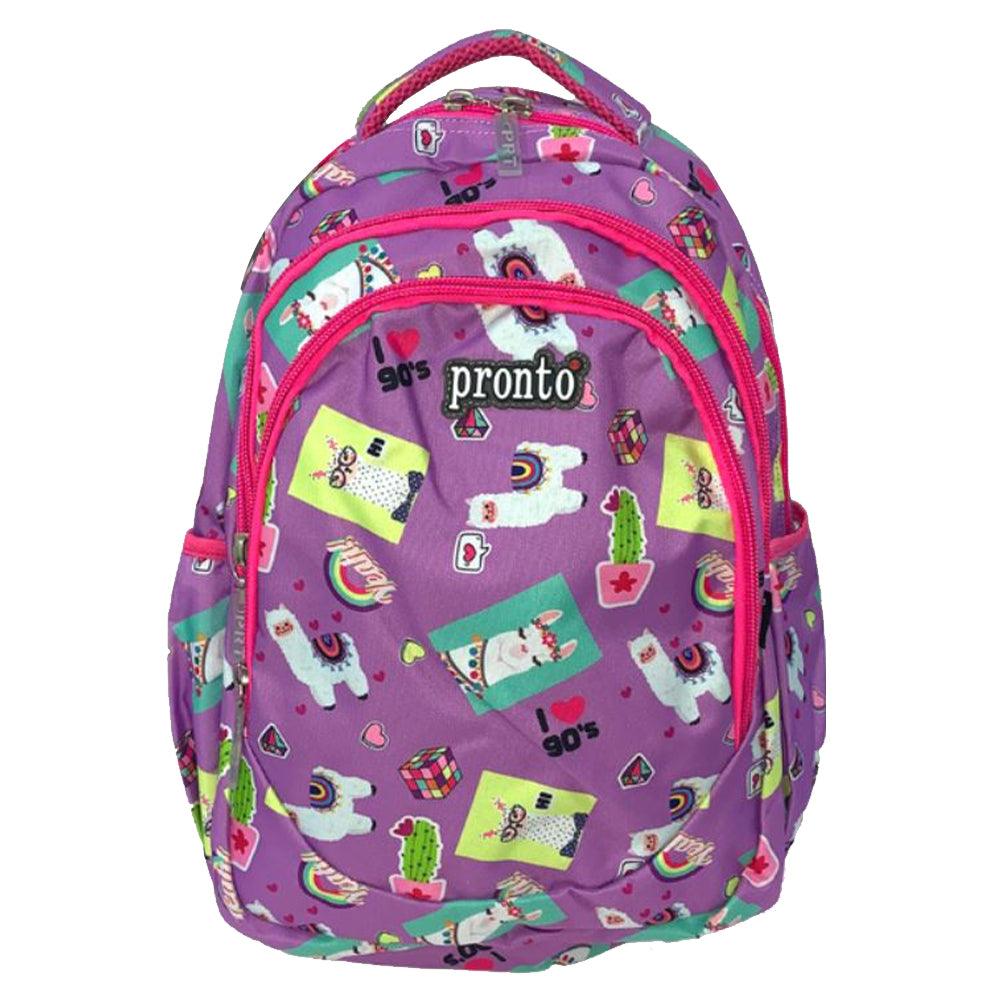 Pronto 18 Inch School Bag Lama 1 Piece