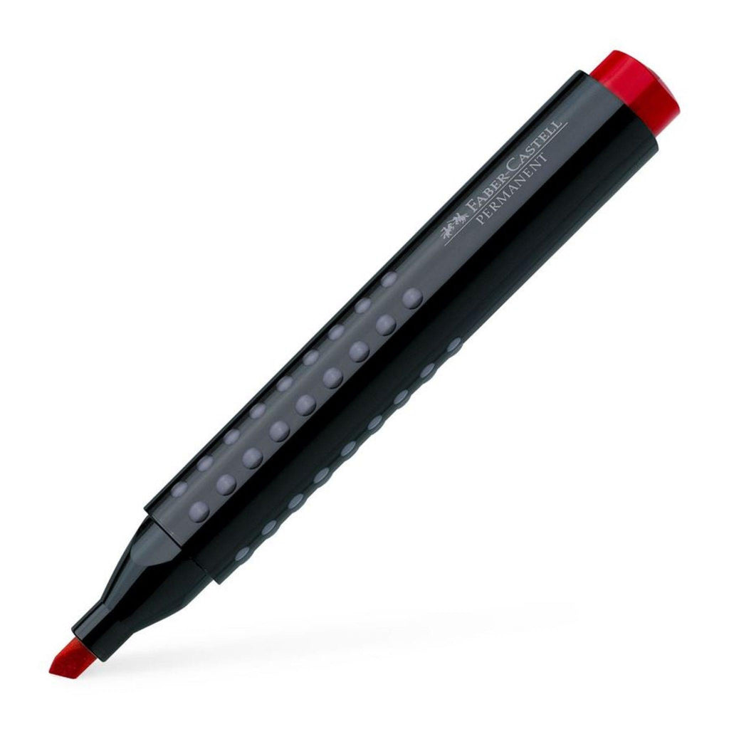 (NET) Faber Castle Permanent Marker Chesil Tip Red