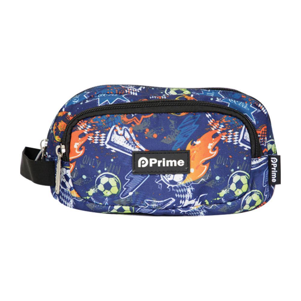 Prime 8.5 Inches Pencil Case - 3 Zippers